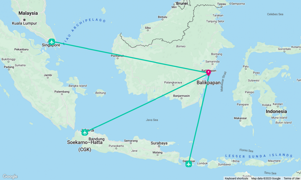 บาลิกปาปัน-เดราวัน (Balikpapan-Derawan) - ข้อมูลเพื่อการเดินทาง